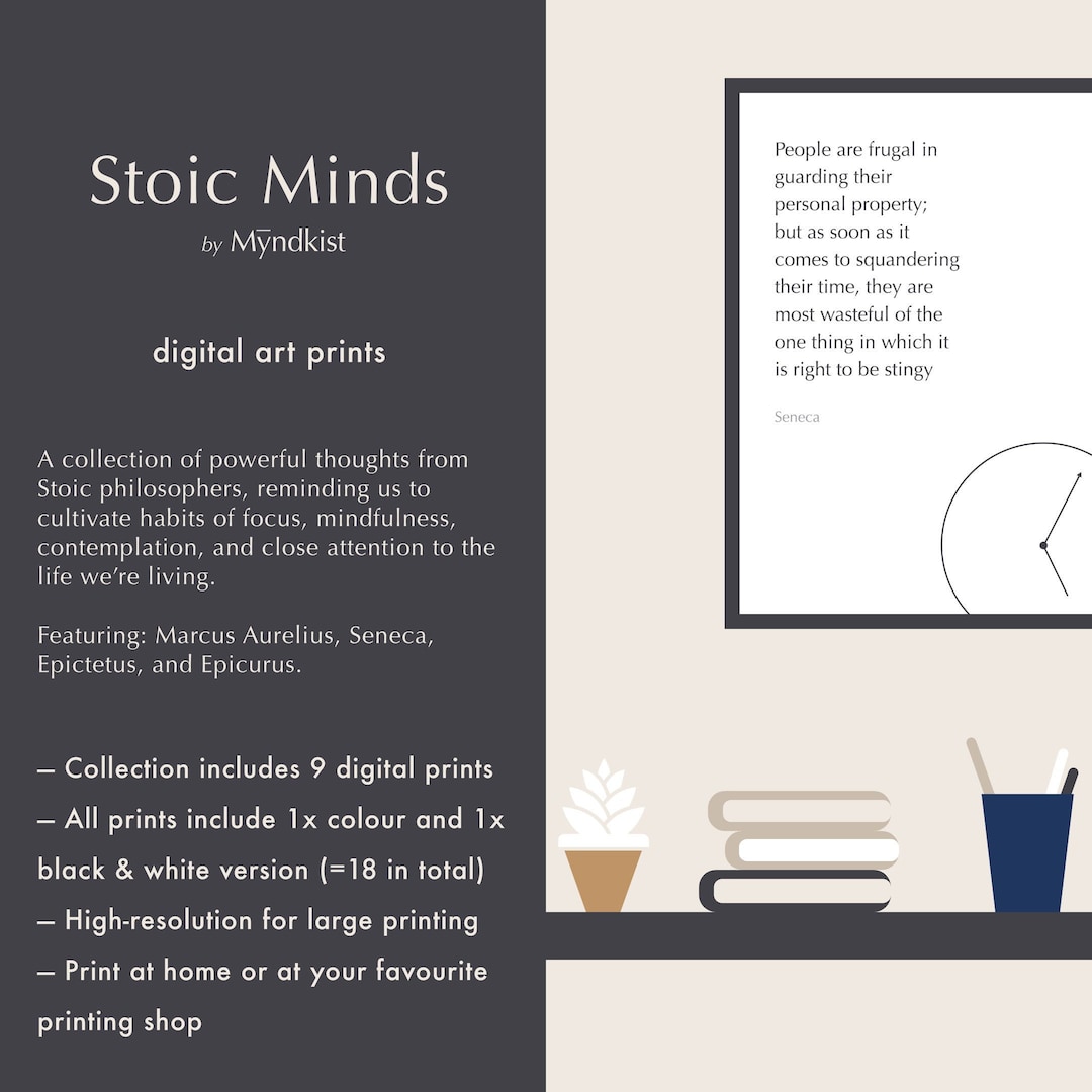 Minimalist Stoic Digital Art Prints – Inspirational, Motivational and ...