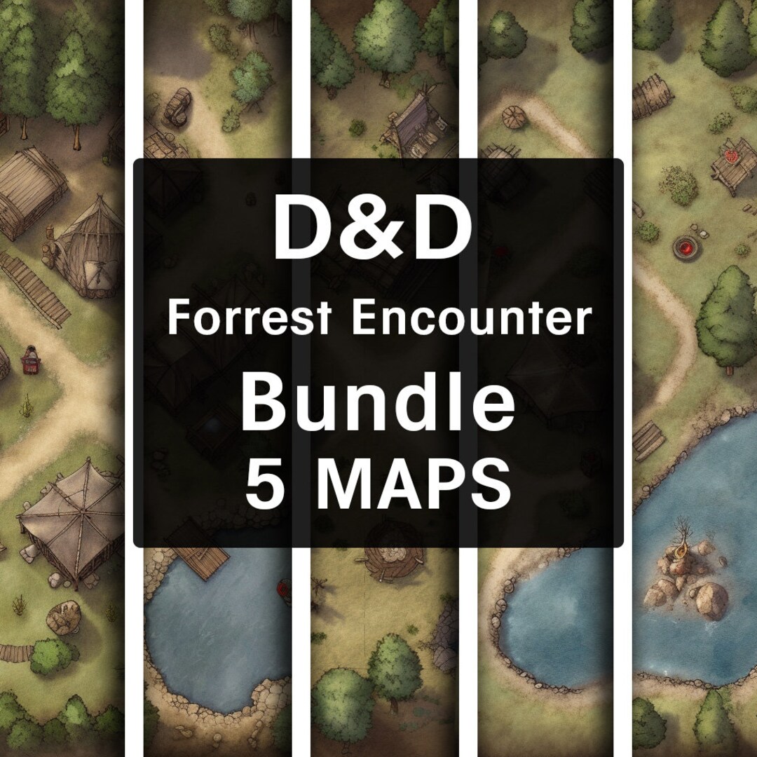 Dnd Forest Maps Bundle D&D Digital Maps Dungeons and Dragons - Etsy