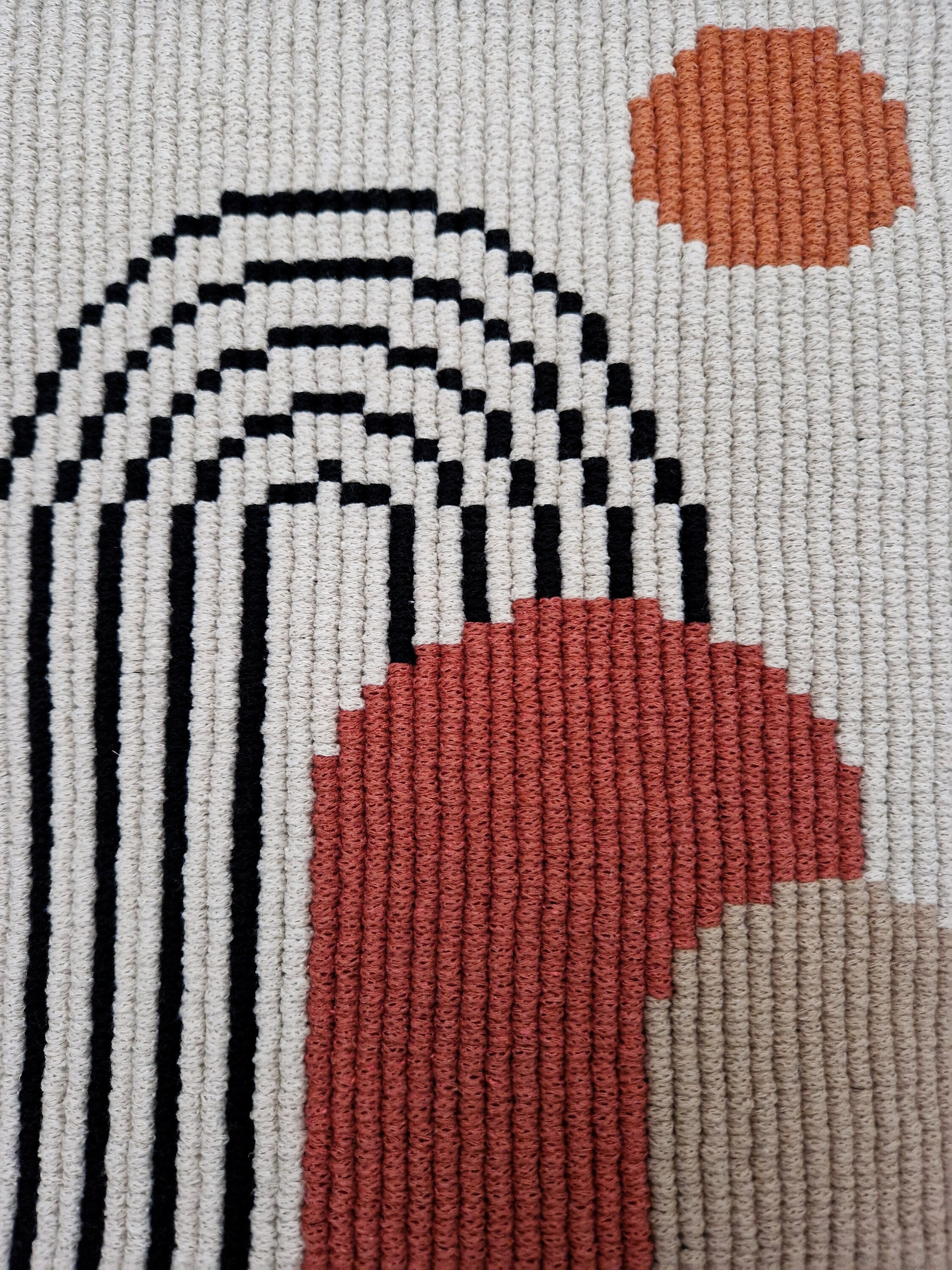 Abstract Rainbow Art 2 | Macrame Pixel Art Wallhanging - Etsy