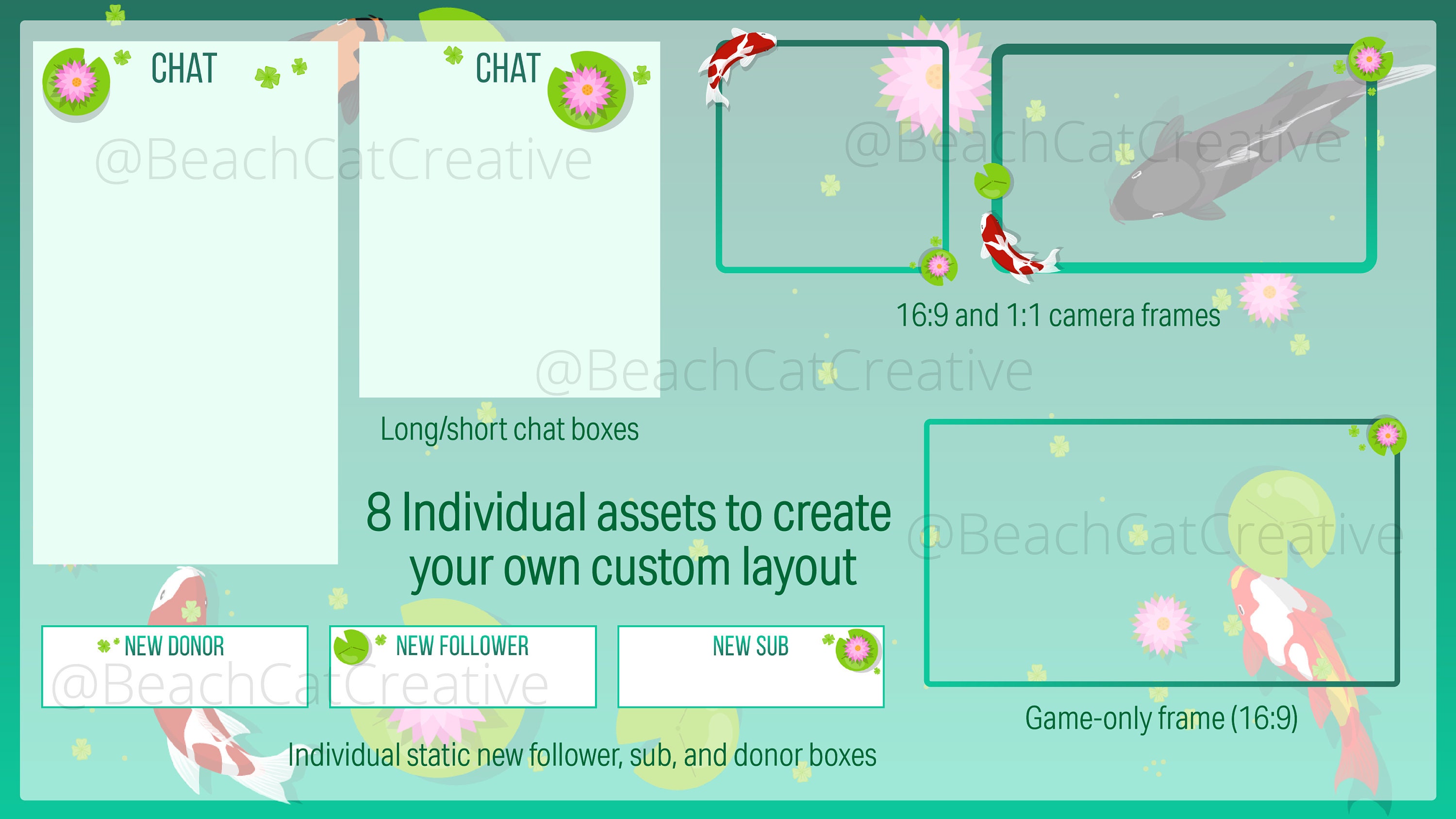 Animated Koi Twitch Streaming Package - Etsy