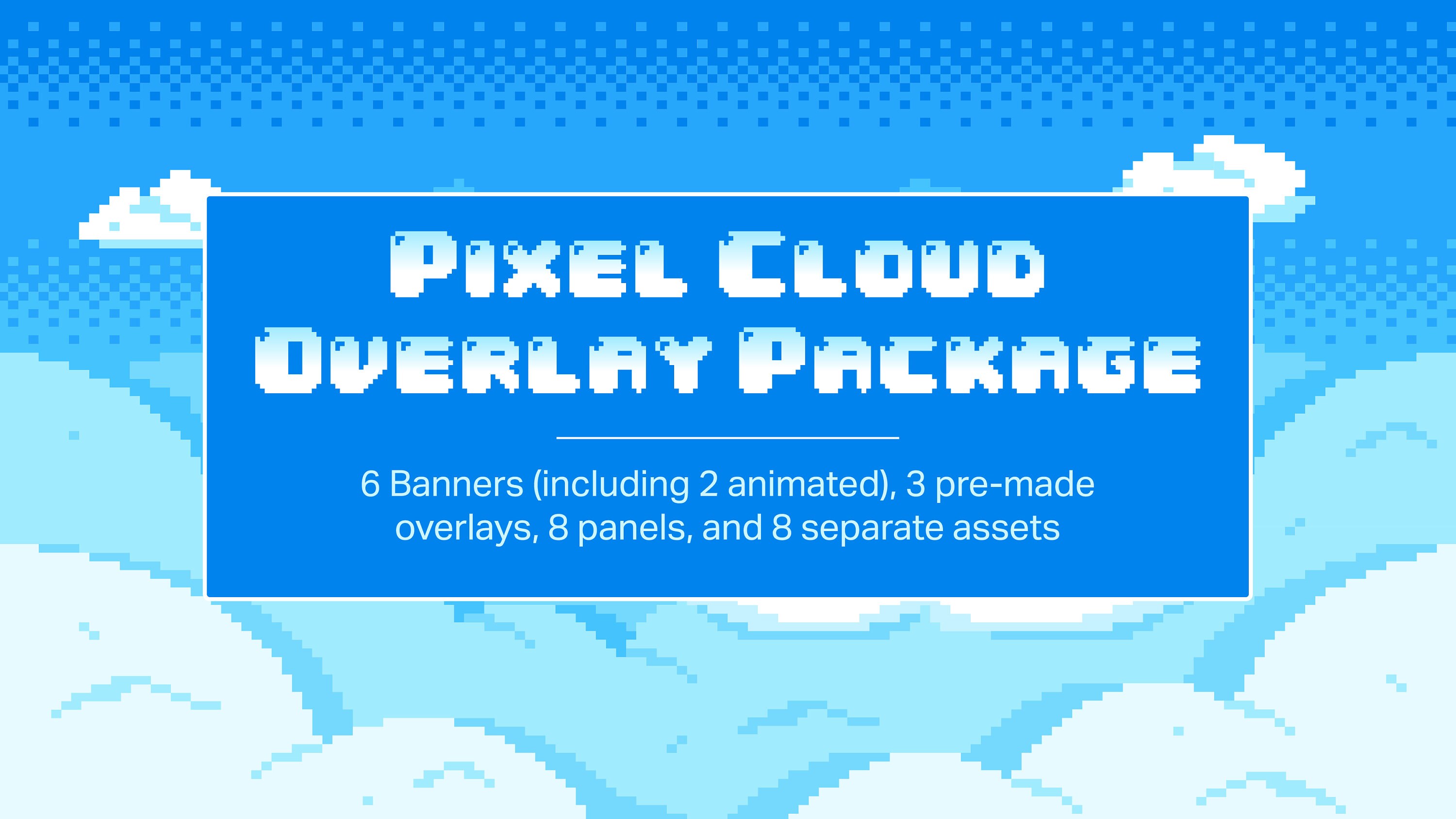 Animated Pixel Cloud Twitch Streaming Package - Etsy Canada