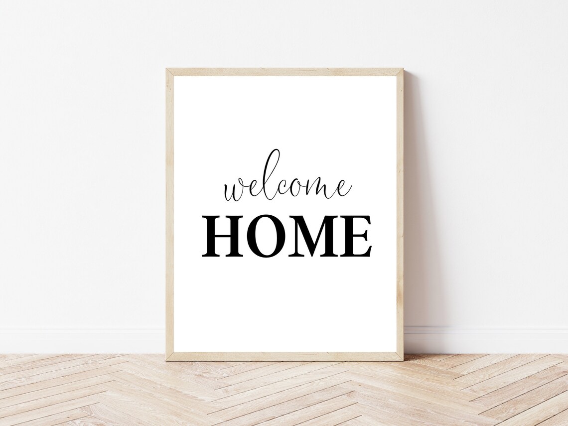Welcome Home Digital Download, Welcome Home Print, Home Decor, Home ...