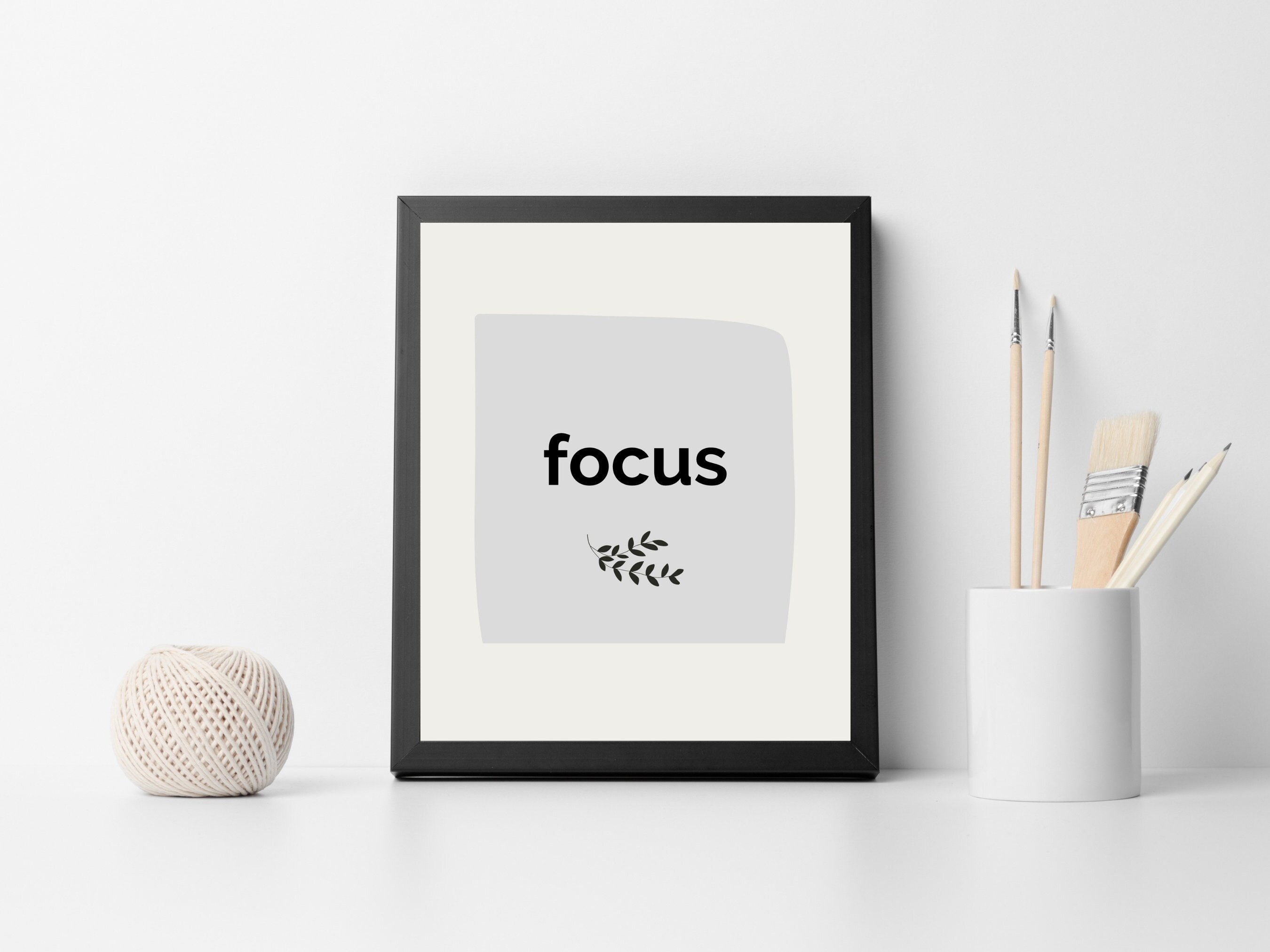 Focus sign office print office decor home office focus | Etsy
