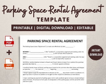 RV Parking Space Rental Agreement | RV Lot Rental Agreement | Letter ...