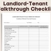 Landlord Tenant Walkthrough Checklist | Printable PDF File | Editable ...
