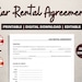Car Rental Agreement | Vehicle Rental Agreement Form | Car Lease ...