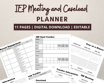 IEP Planner - Etsy