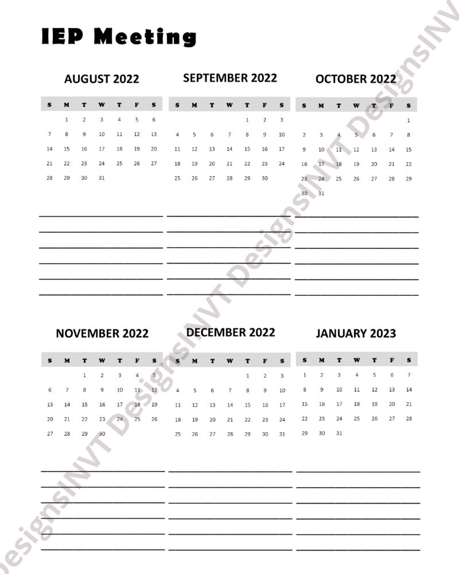 IEP Meeting and Caseload Planner 2023 | Special Education Teacher Case ...