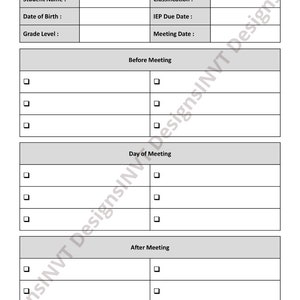 IEP Meeting and Caseload Planner 2023 | Special Education Teacher Case ...
