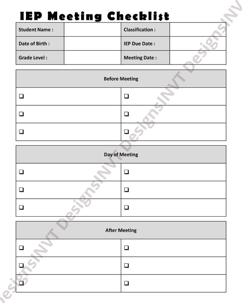IEP Meeting and Caseload Planner 2023 | Special Education Teacher Case ...