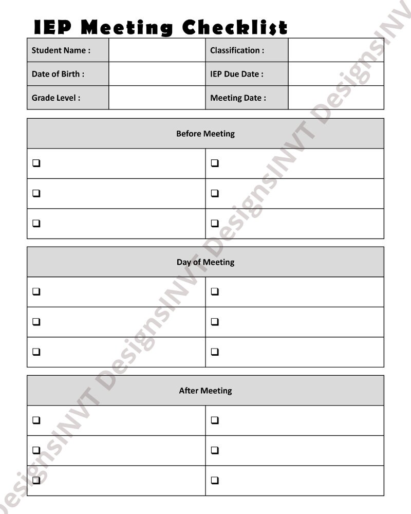 IEP Meeting and Caseload Planner 2023 | Special Education Teacher Case ...