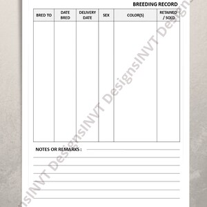 Sheep Record Keeping Template: Editable Farmer Records (PDF & PPT) - Etsy