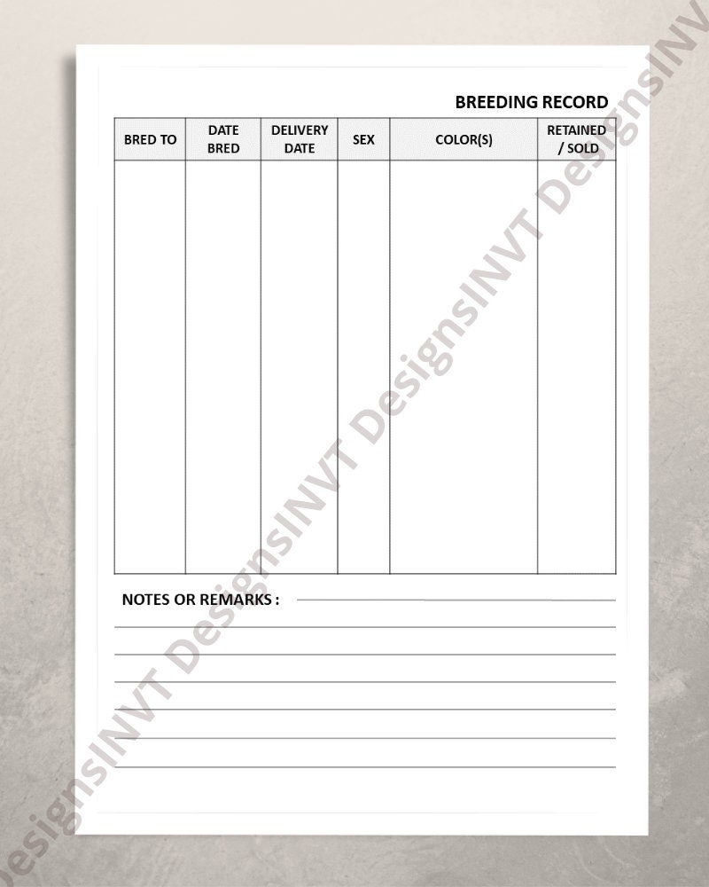Sheep Record Keeping Template: Editable Farmer Records (PDF & PPT) - Etsy