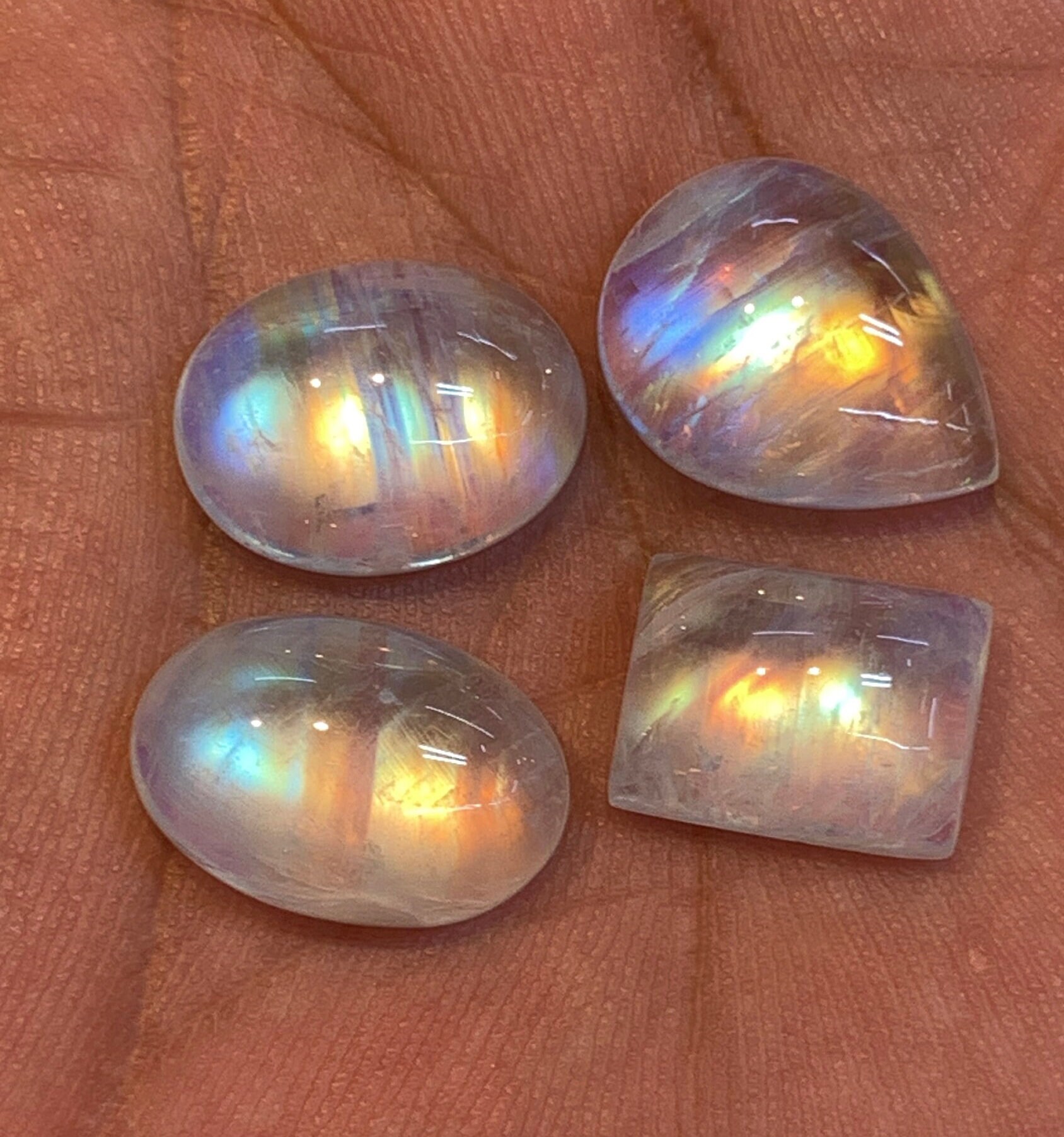 Very Attractive... Quality Natural Rainbow Moonstone - Etsy UK