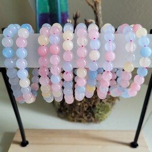 Cute Cotton Candy Agate Bracelet - Etsy