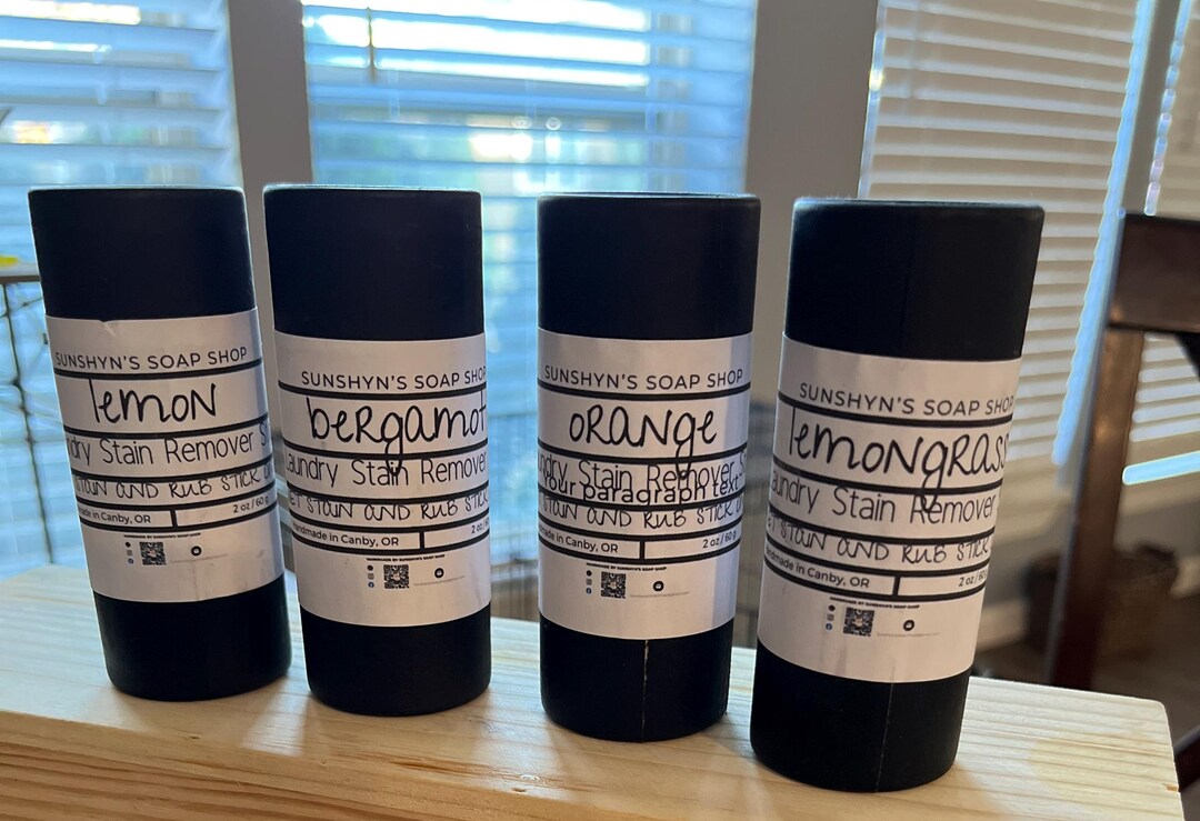 Laundry Stain Stick, Handmade Stain Remover, Natural Stain Remover ...