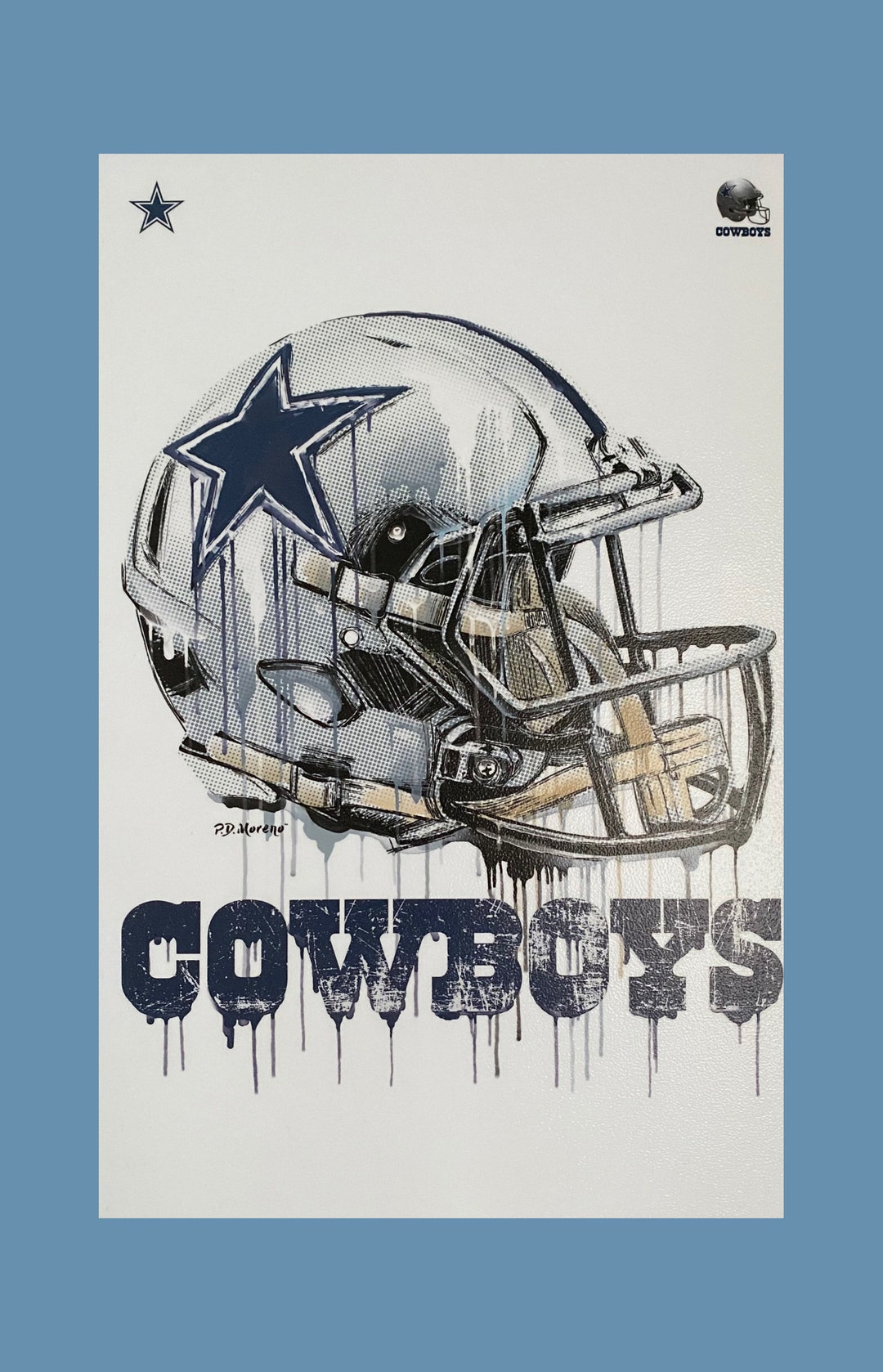 Dallas Cowboys - NFL Drip Helmet - Etsy