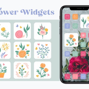 Summer iPhone Icons for Ios, Flower App Icons, Summer Flowers - Etsy