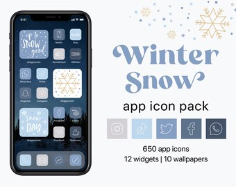 Winter Aesthetic App Icons - Etsy