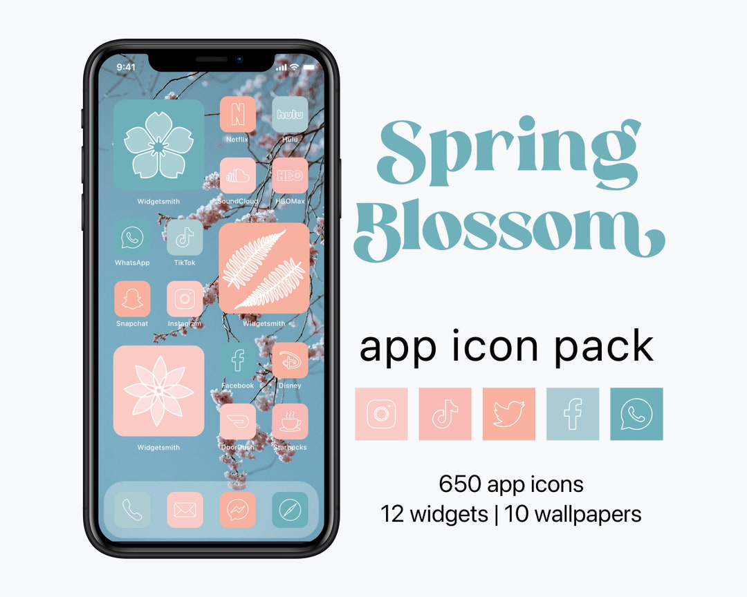 Spring iPhone Icon Pack for Ios, Spring App Icons - Etsy
