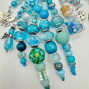 Guardian Angel Keychain, Cute Angel Bag Charm, Beaded Angel Bag Charm ...