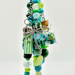 Cute Dragonfly Keychain, Beaded Dragonfly Bag Charm, Handmade Dragonfly ...