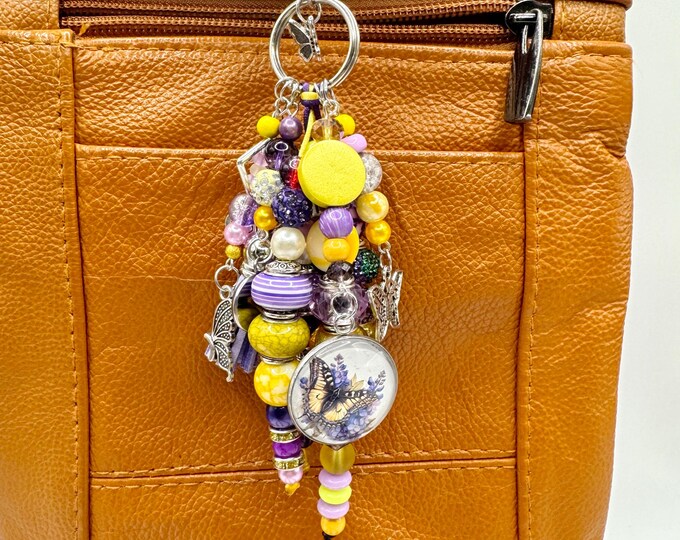 Butterfly Keychain Charm, Cute Butterfly Key Chain, Butterfly Keychain ...