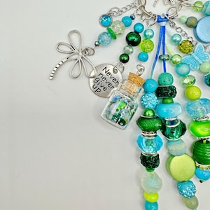 Cute Dragonfly Keychain, Beaded Dragonfly Bag Charm, Handmade Dragonfly ...
