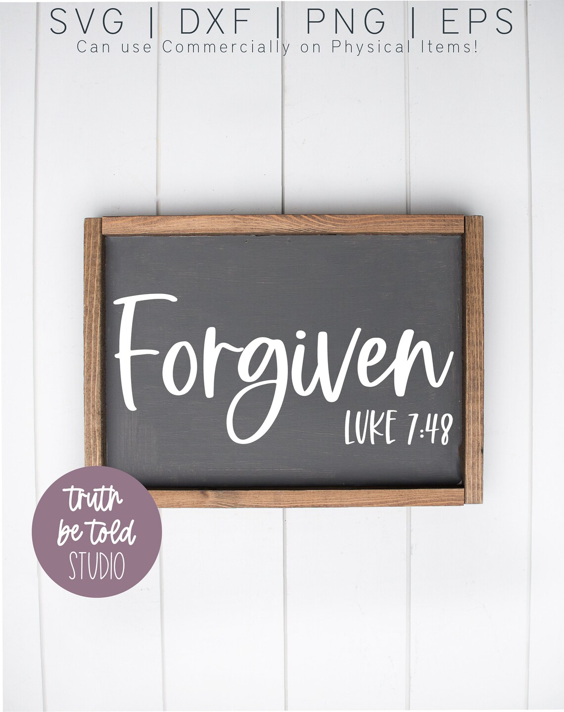 Forgiven SVG SVG Files for Cricut SVG Designs Svg for - Etsy