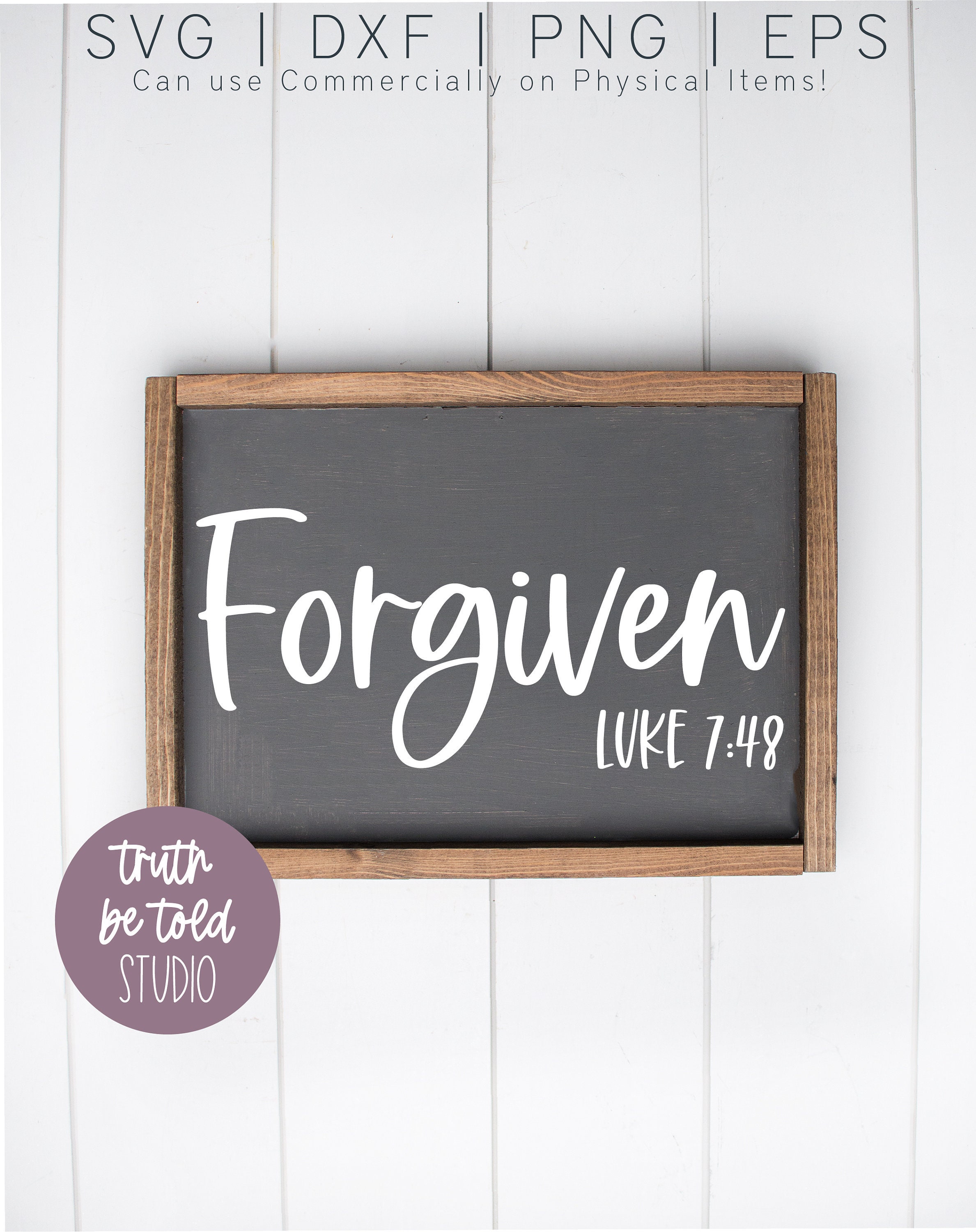 Forgiven SVG SVG files for cricut SVG designs Svg for | Etsy