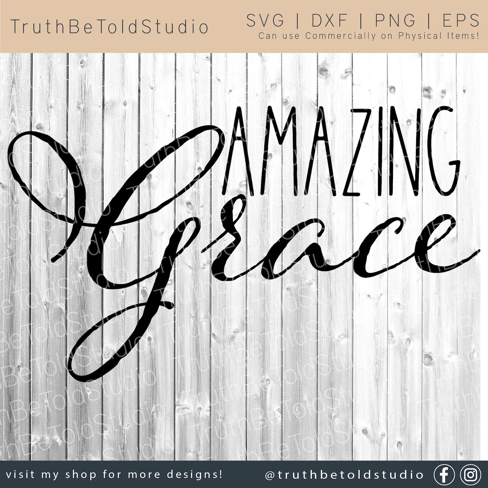 Amazing Grace SVG SVG Files for Cricut SVG Designs Svg for Shirts Svg ...