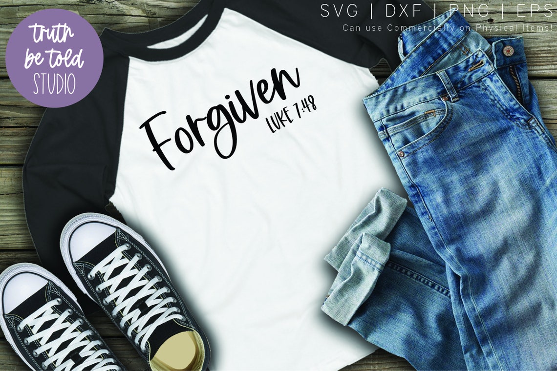Forgiven SVG SVG Files for Cricut SVG Designs Svg for - Etsy
