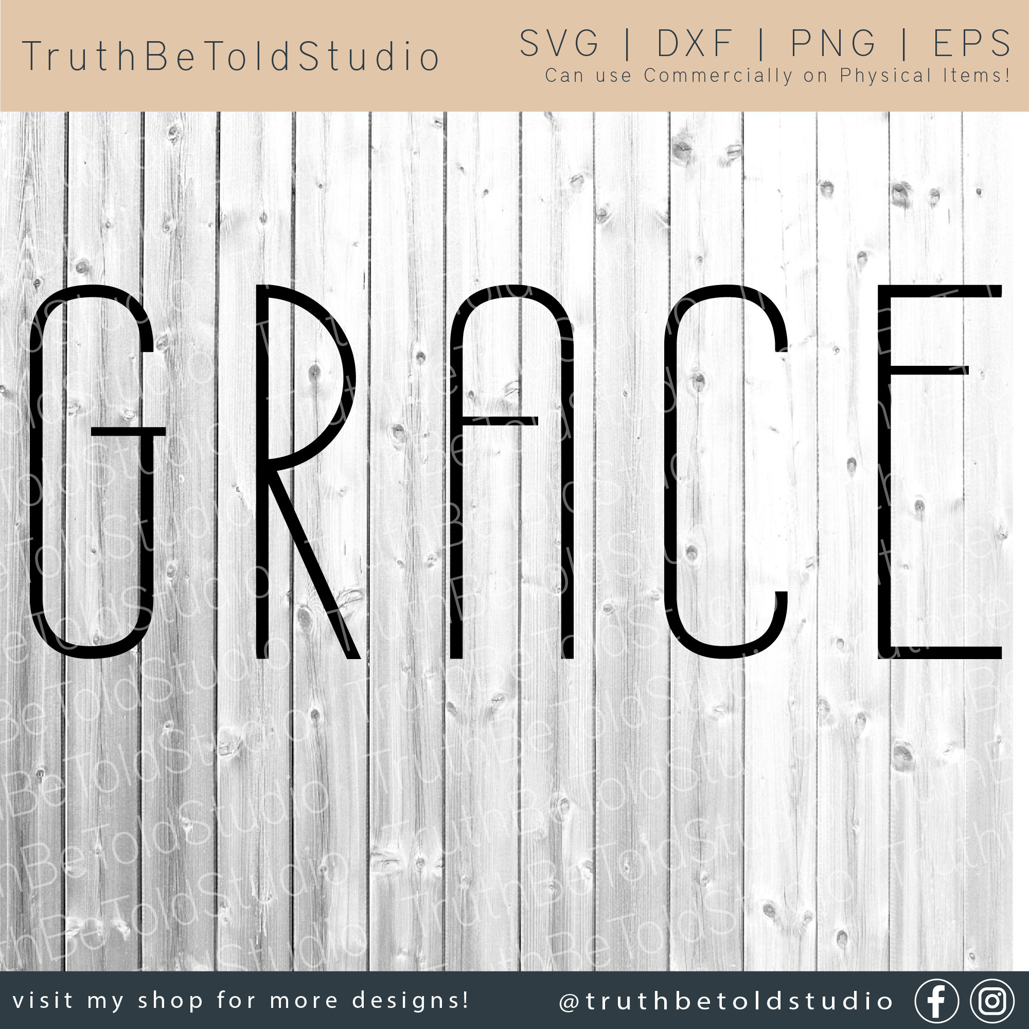 Grace SVG SVG Files for Cricut SVG Designs Svg for | Etsy