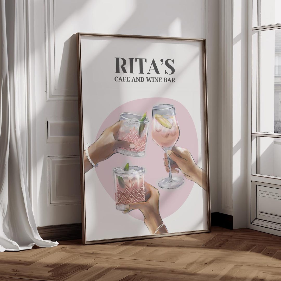 Acotar: Ritas Bar Digital Poster Aesthetic Wall Art Print Book Poster Instant Download - Etsy