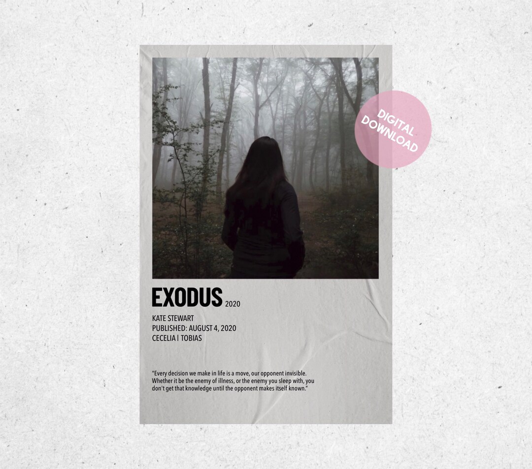 Exodus Digital Poster Aesthetic Minimalist Wall Art Print - Etsy