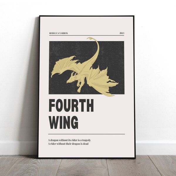 Fourth Wing Poster Art - Etsy