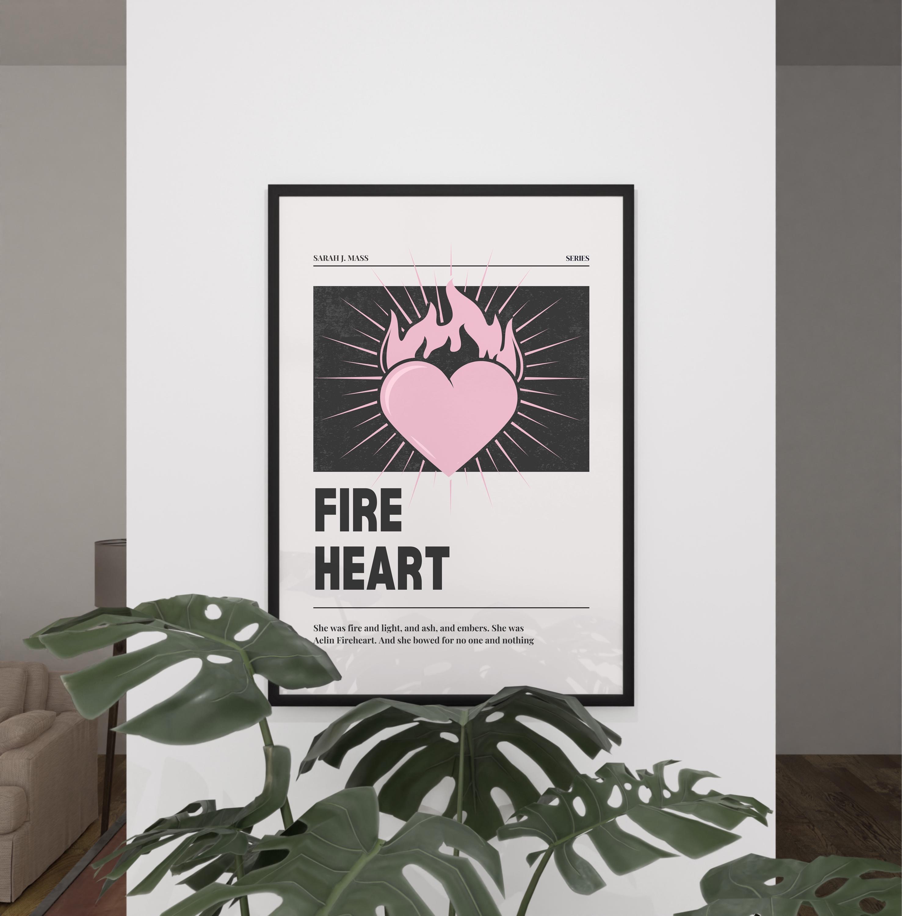 Acotar: Fireheart Digital Poster Aesthetic Wall Art Print Book Poster ...