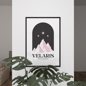 Acotar: Velaris Digital Poster | Aesthetic Wall Art Print | Book Poster ...