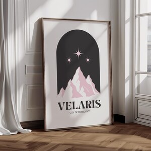 Acotar: Velaris Digital Poster | Aesthetic Wall Art Print | Book Poster ...