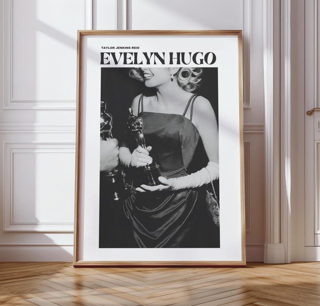 Los siete maridos: póster digital de Evelyn Hugo / impresión estética ...