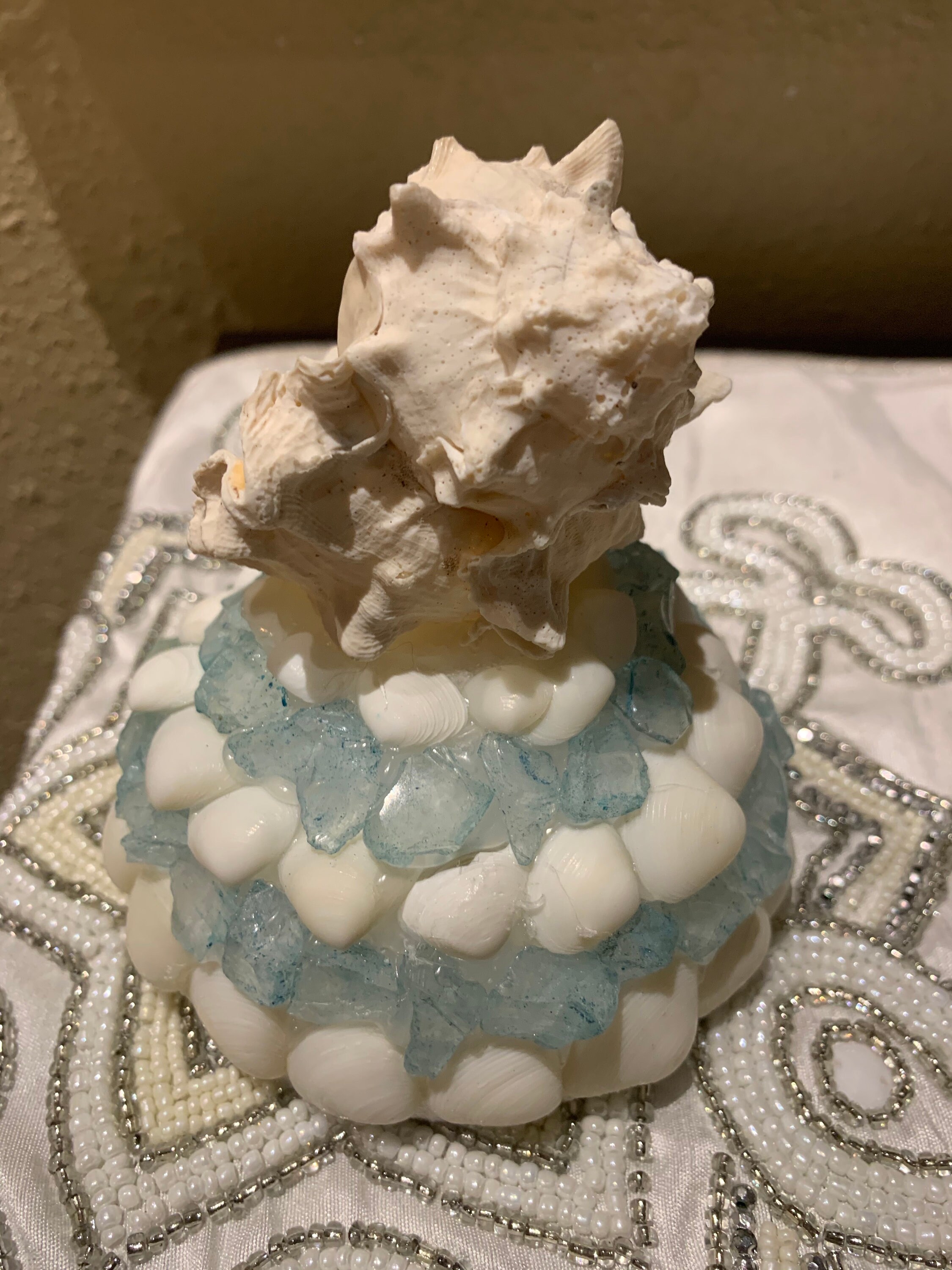 Beach Decor, Shell Beach Figurine for Beach Themed Home Accents - Etsy