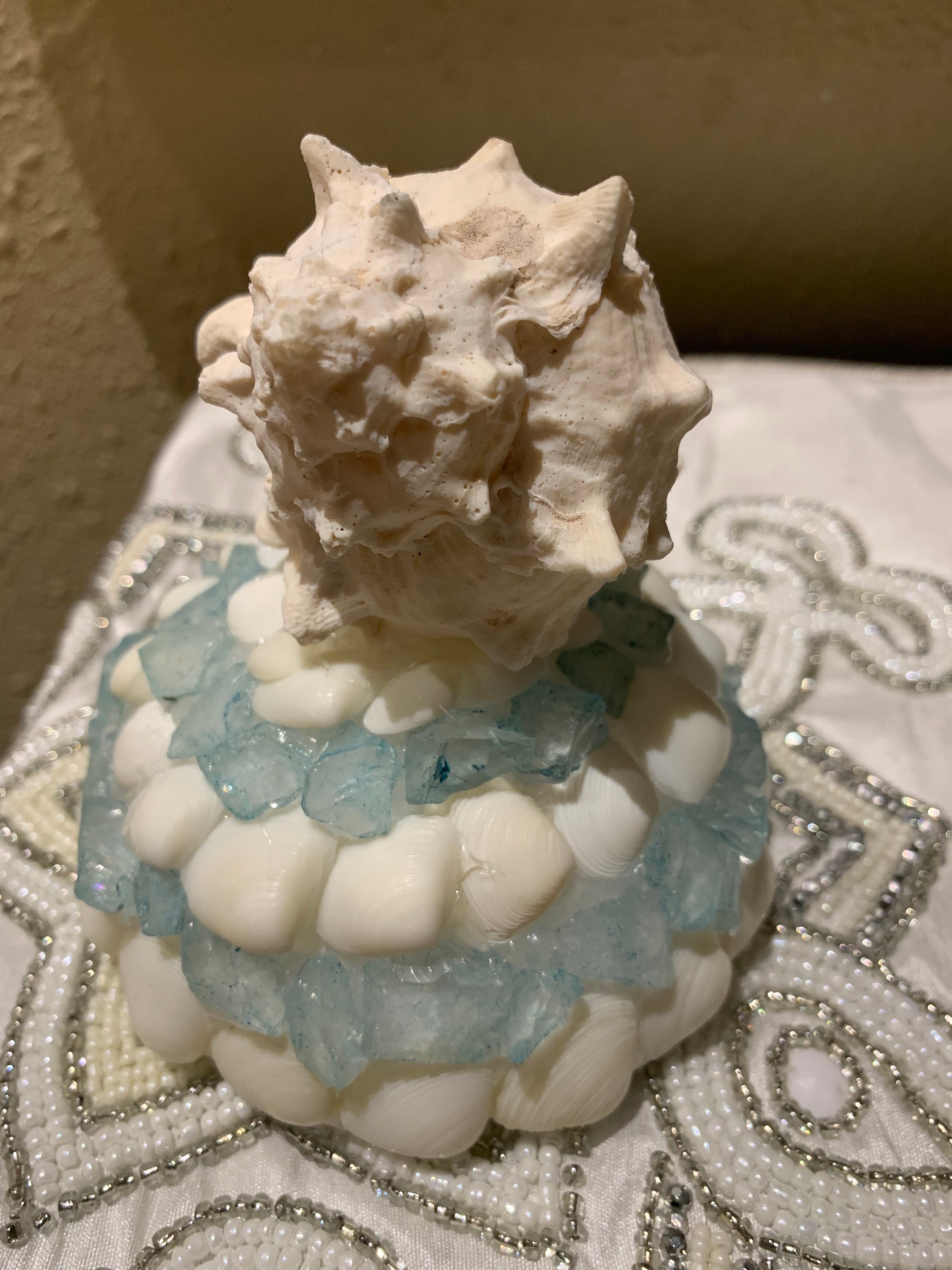 Beach Decor, Shell Beach Figurine for Beach Themed Home Accents - Etsy