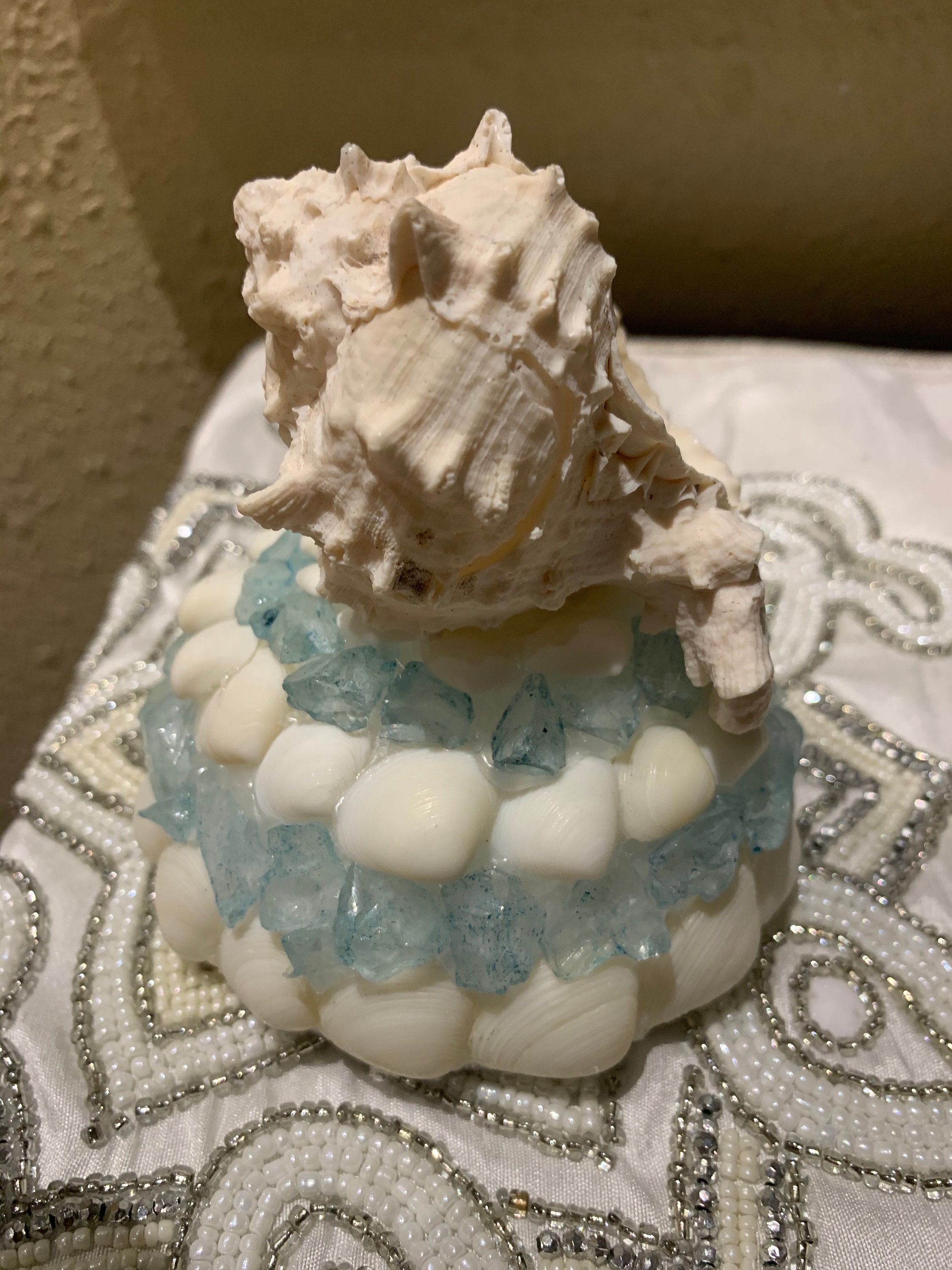 Beach Decor, Shell Beach Figurine for Beach Themed Home Accents - Etsy