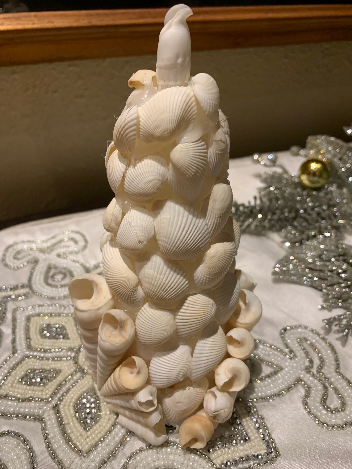 Seashell Christmas Tree-beach Decor-coastal Christmas Tree - Etsy