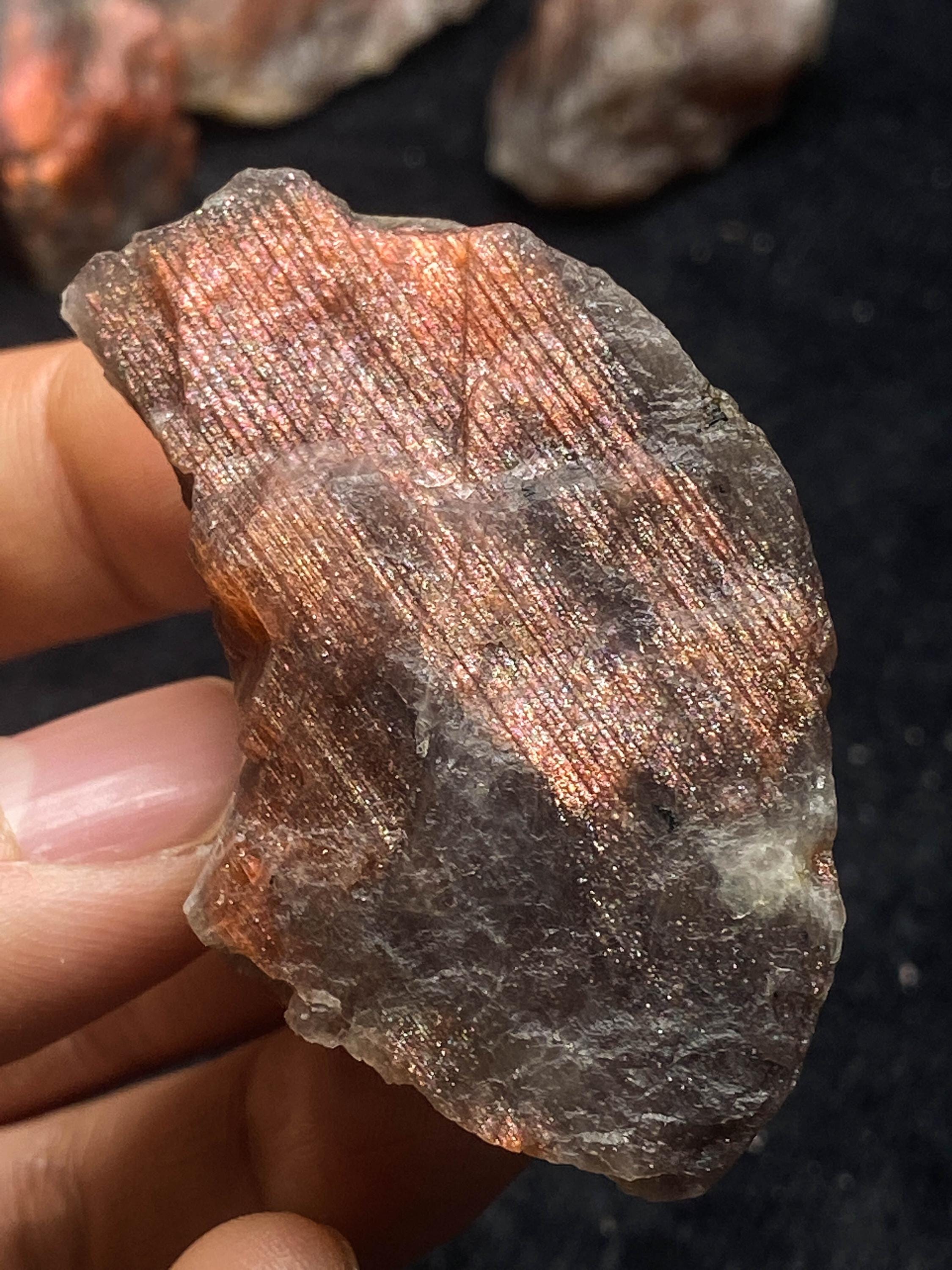 Natural Purple Haze Sunstone Raw Sunstone , Raw Crystal, Raw Quartz ...