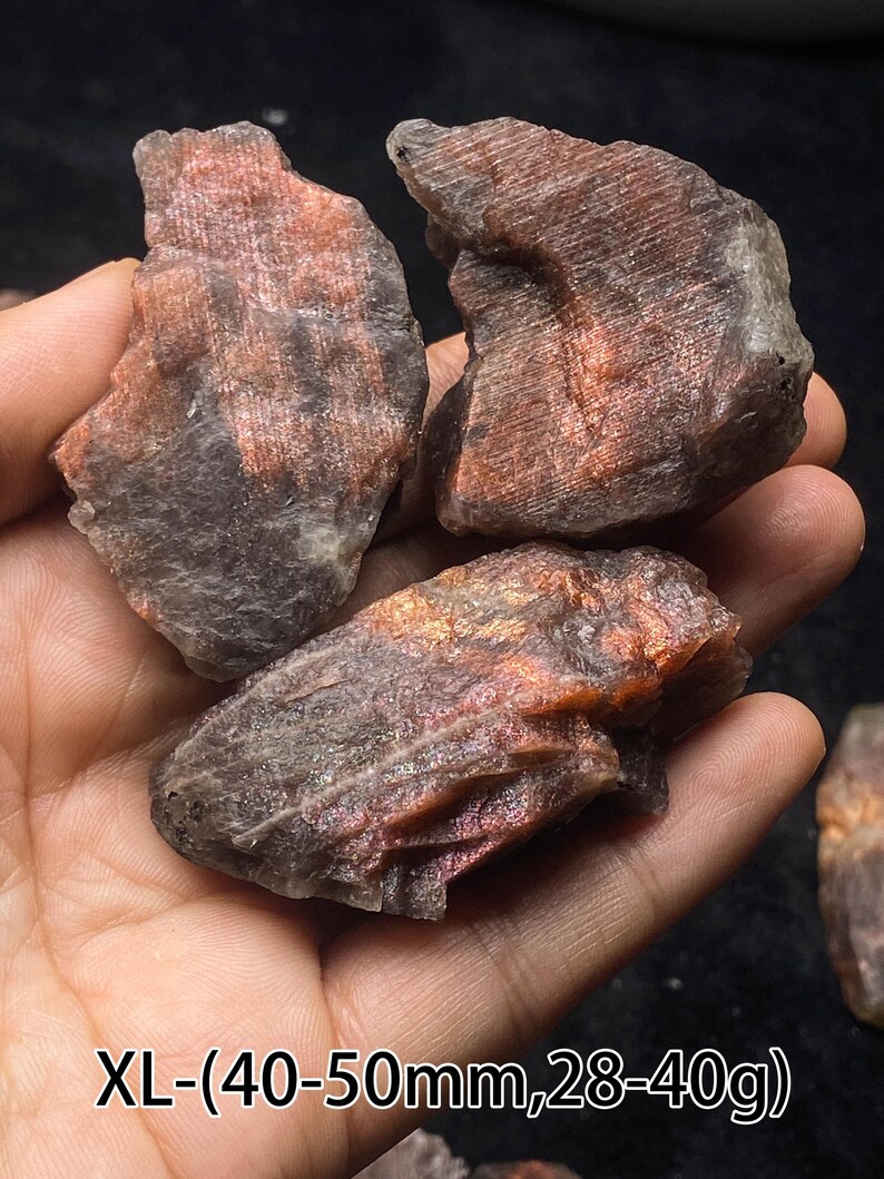 Natural Purple Haze Sunstone Raw Sunstone , Raw Crystal, Raw Quartz ...