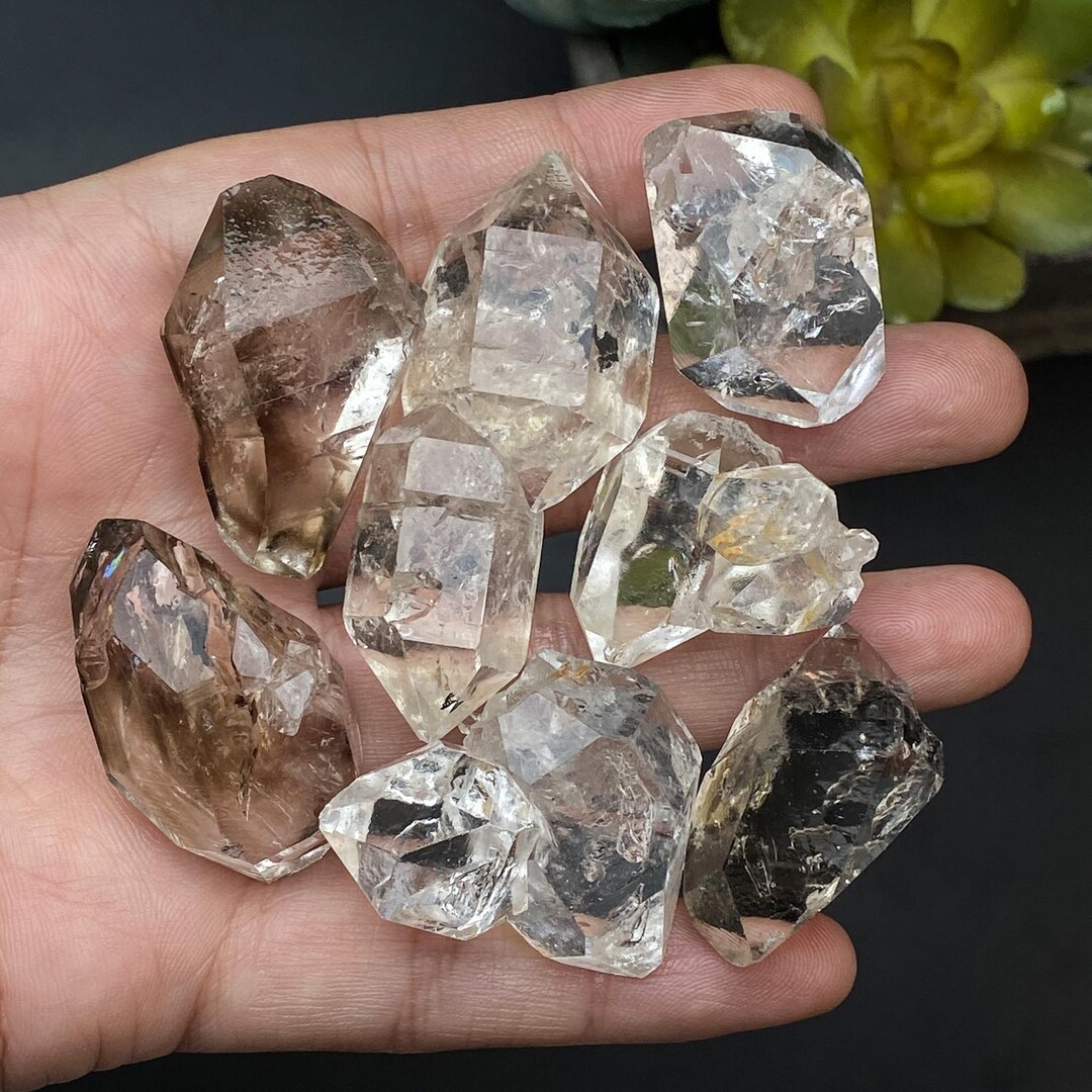 Double Terminated Herkimer Diamonds Freeform , Natural Herkimer ...