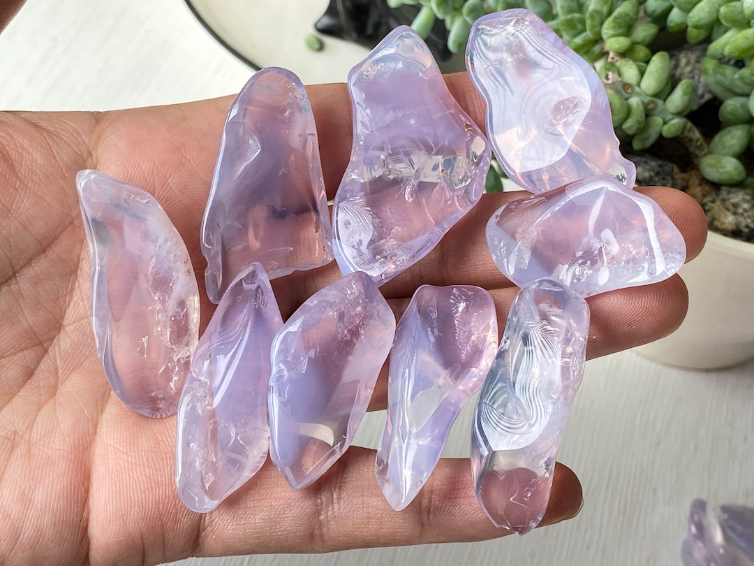 Lavender Moon Quartz Crystal , Rough Lavender Quartz , Purple Lavender ...