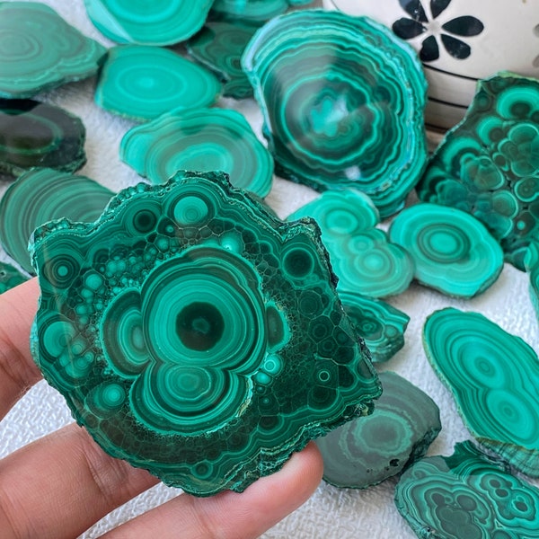 Malachite Crystal - Etsy