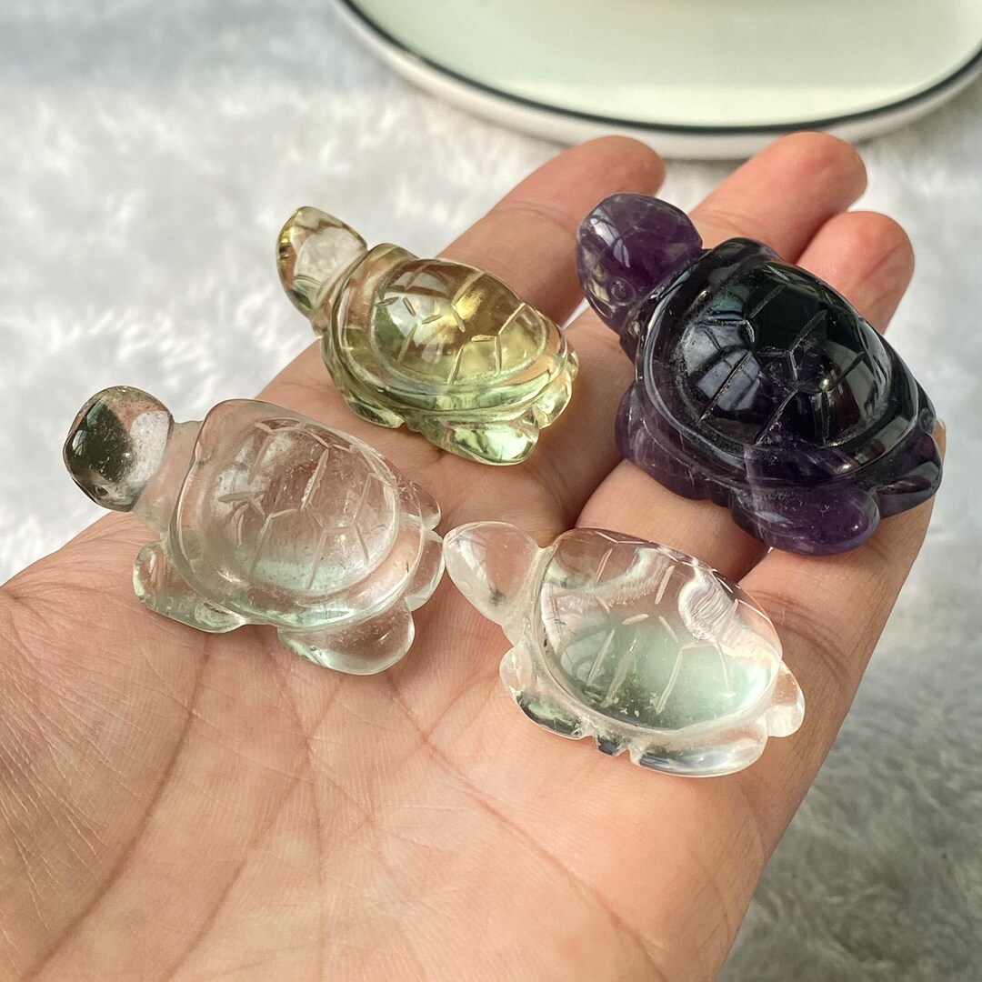 Natural Amethyst Turtle, Citrine Turtle, Clear Quartz Turtle ...